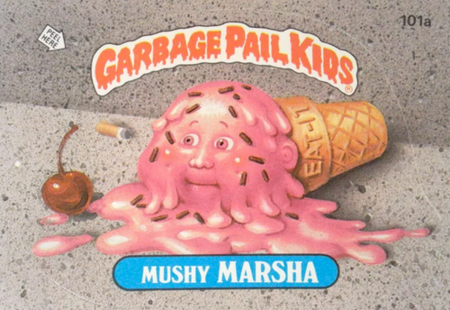 1986 Topps Garbage Pail Kids #101a Mushy Marsha | eBay