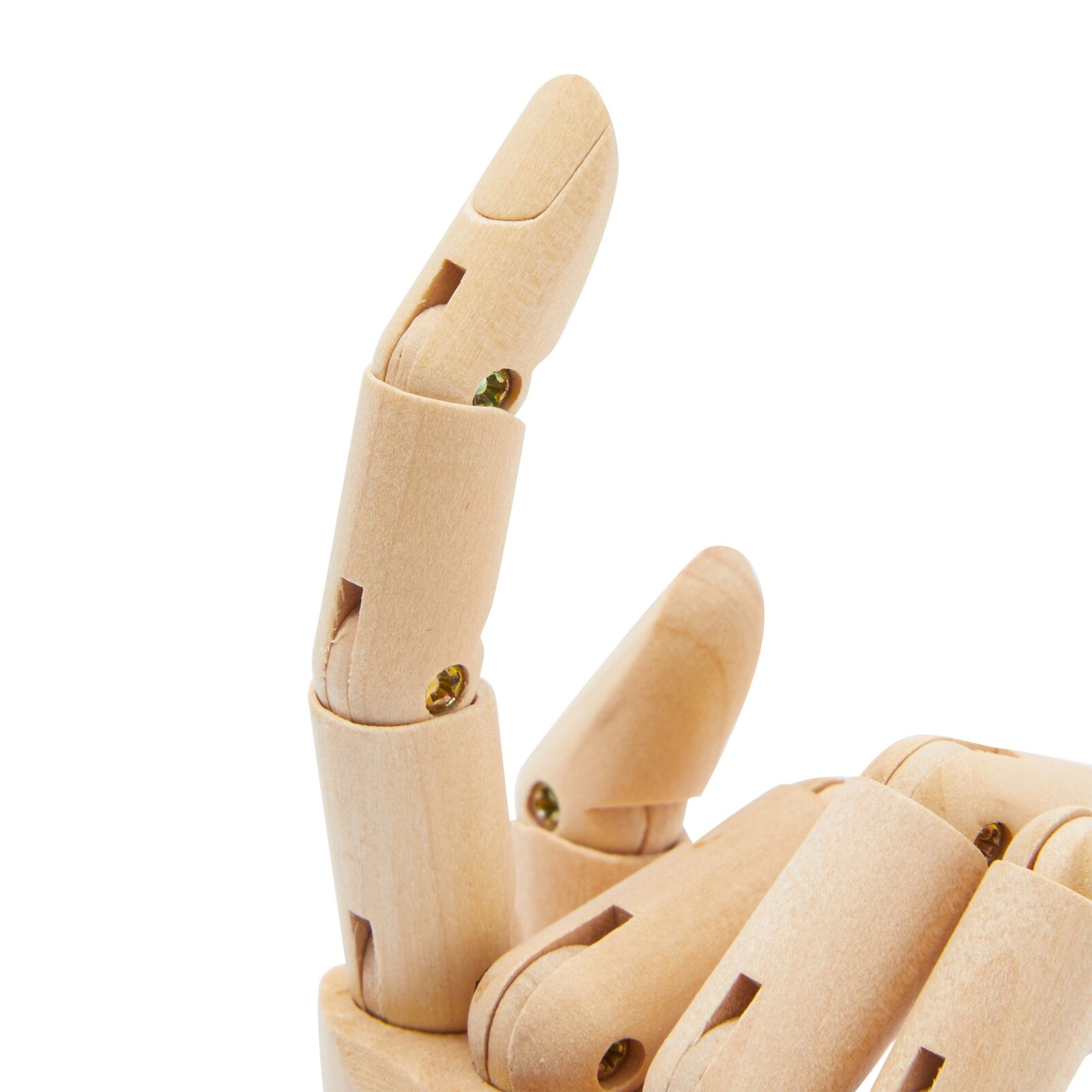 Wooden Hand Model, 7" Art Mannequin Figure with Posable Fingers for ...