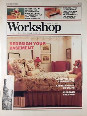 [Single Issue] Canadian Workshop Magazine: December 1986 / Basement ...