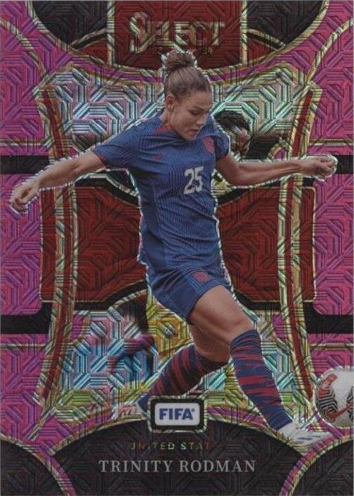 2023-24 Panini Select FIFA - Mezzanine Trinity Rodman #173 Pink Mojo ...
