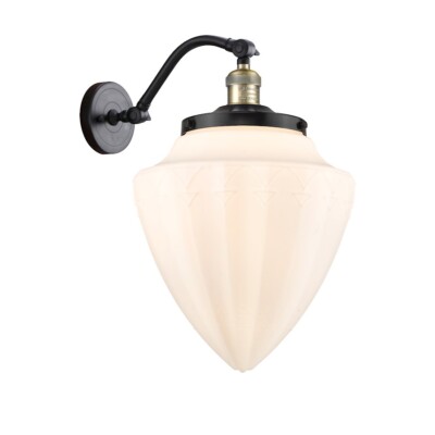 Innovations F Resto Bullet 12" LED Sconce 1W, BK/BRS/F - 515-1W-BAB ...
