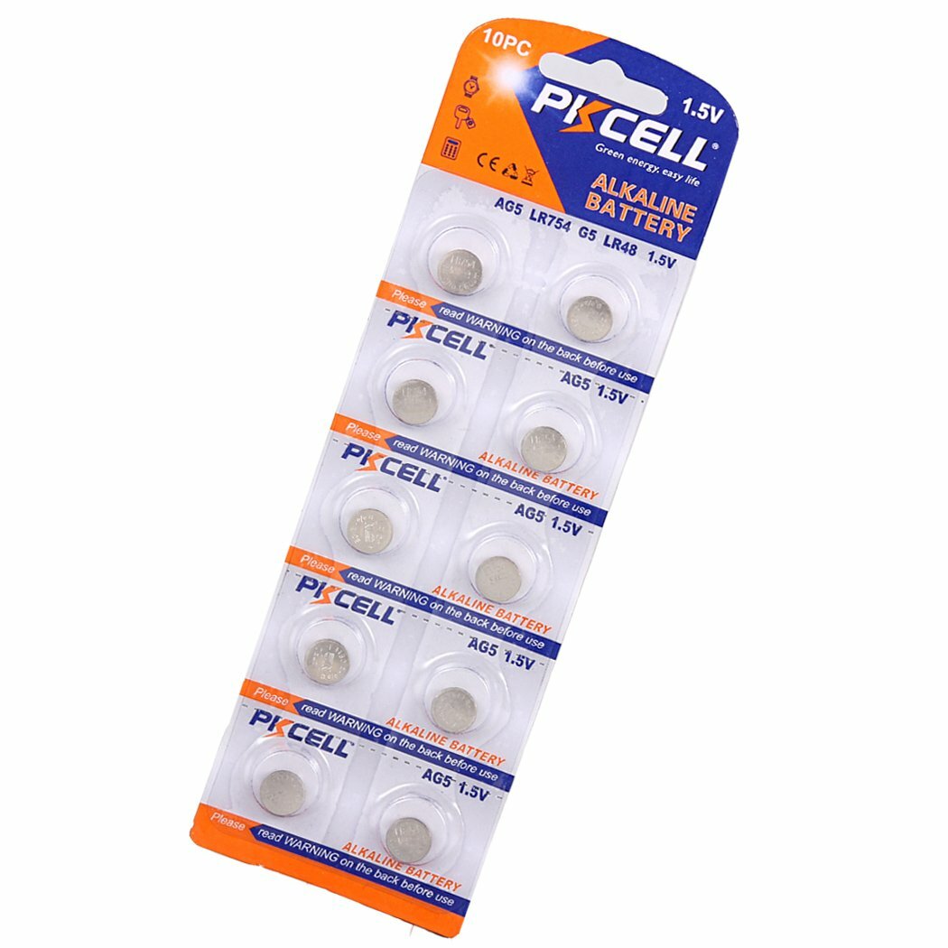 10X LR44 LR41 AG5 AG6 AG7 AG9 Button Cell 1.5V Alkaline Calculator ...