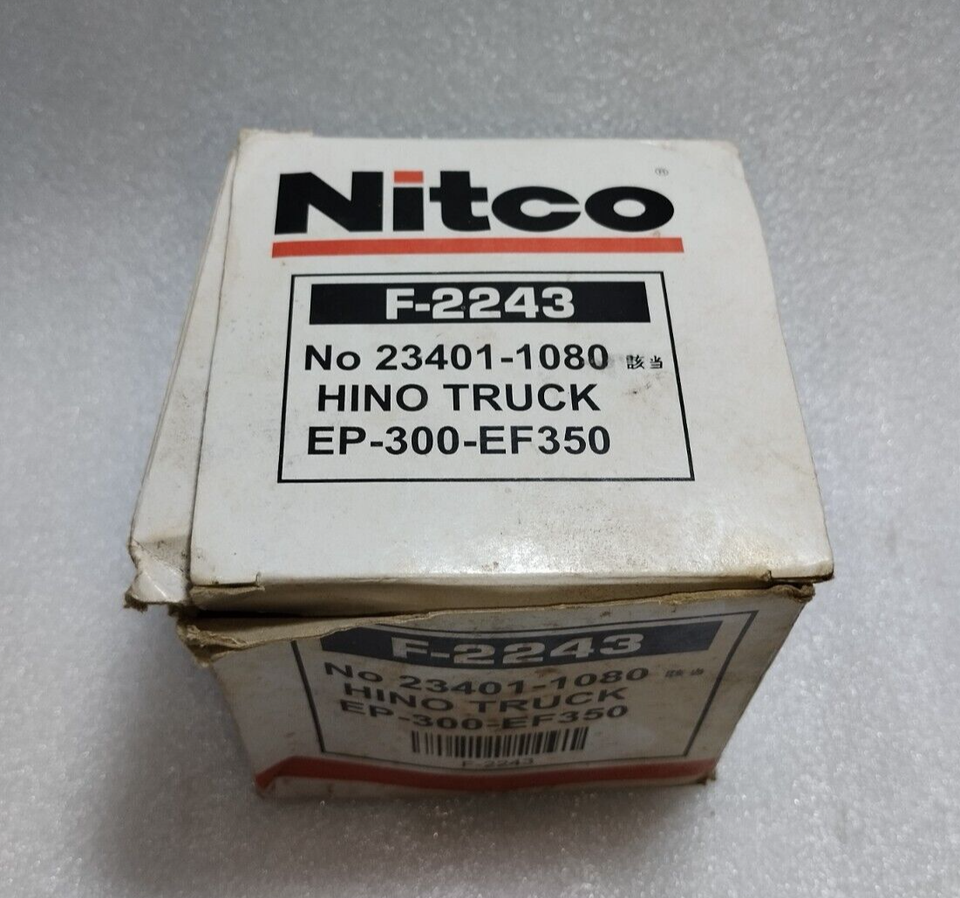 Nitco F-2243 Fuel Filter No 23401-1080 For Hino Truck EP-300-EF350 | eBay