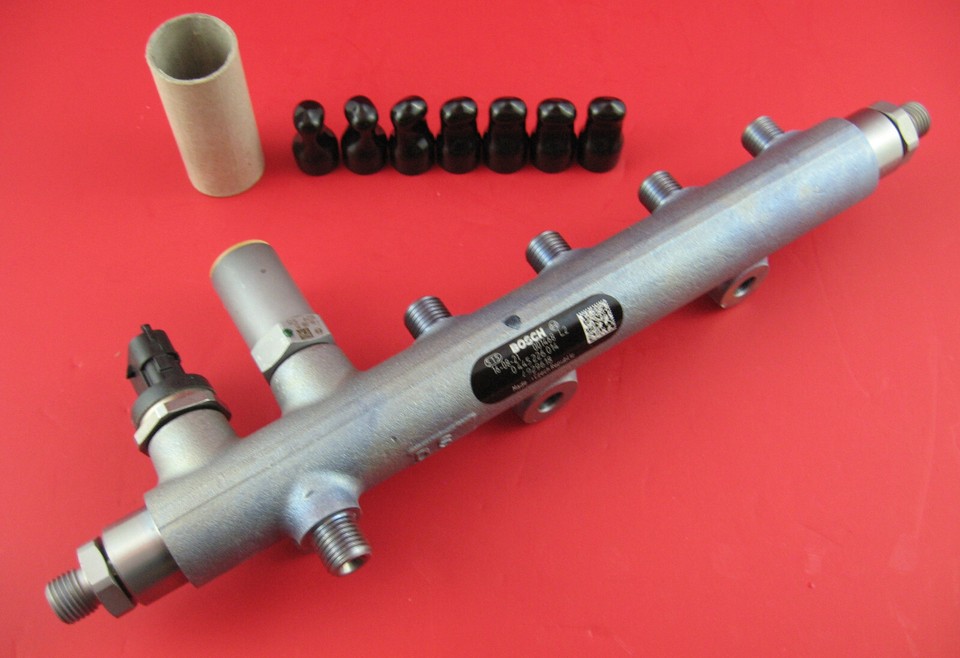 5.9L Dodge Cummins Diesel Fuel Rail w/ Pressure Sensor + Pressure ...