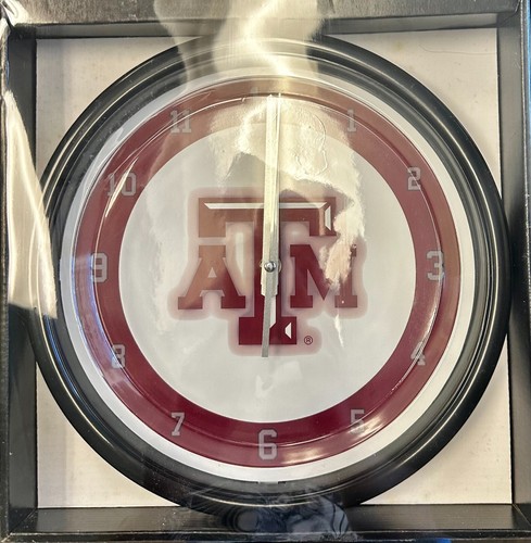 NCAA 12" Wall Clocks: Texas A&M OU OSU Texas Longhorns Ohio State ...