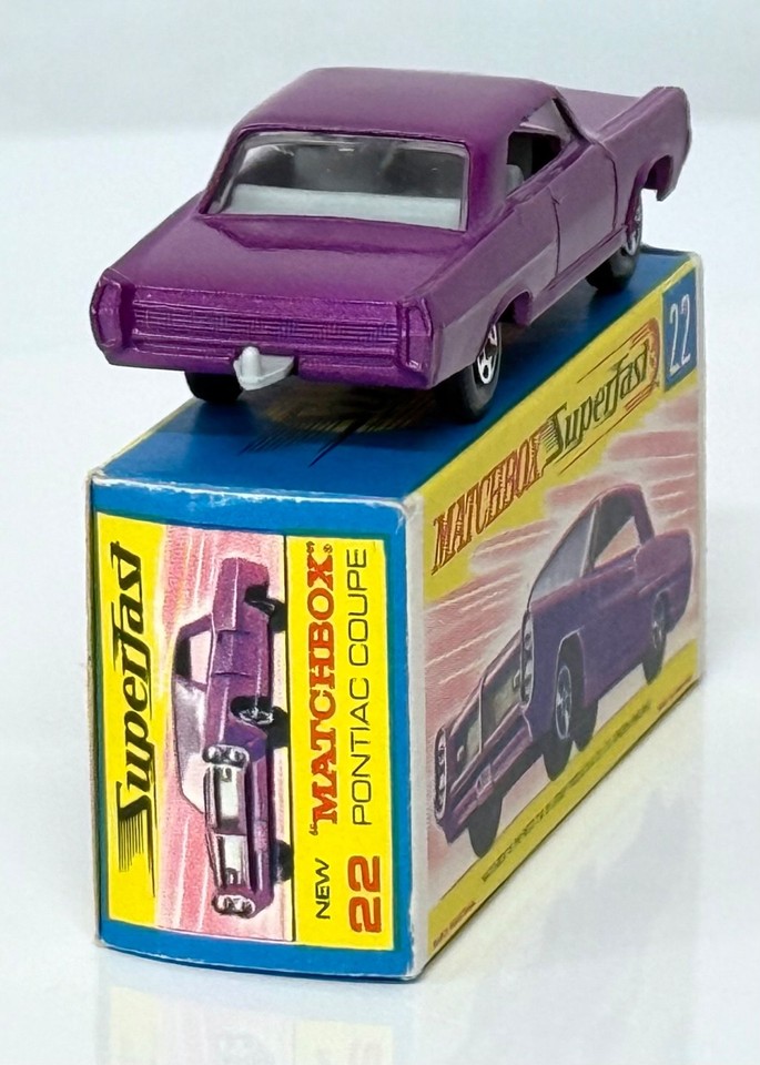 Vintage Matchbox Lesney - #22 Pontiac GP SuperFast - Original Box ...