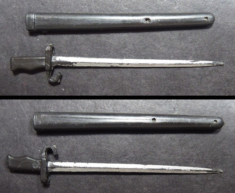 Vintage 1973 Action Man French Foreign Legion Bayonet & Sheath ~ GI Joe ...