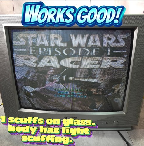 Vtg Crt Gaming Tv Apex AT2008 NES SONY XBOX no Remote. Fast Shipping ...