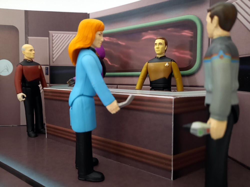 Star Trek TNG Ten Forward Bar Custom Playset 3.75 scale ReAction ...