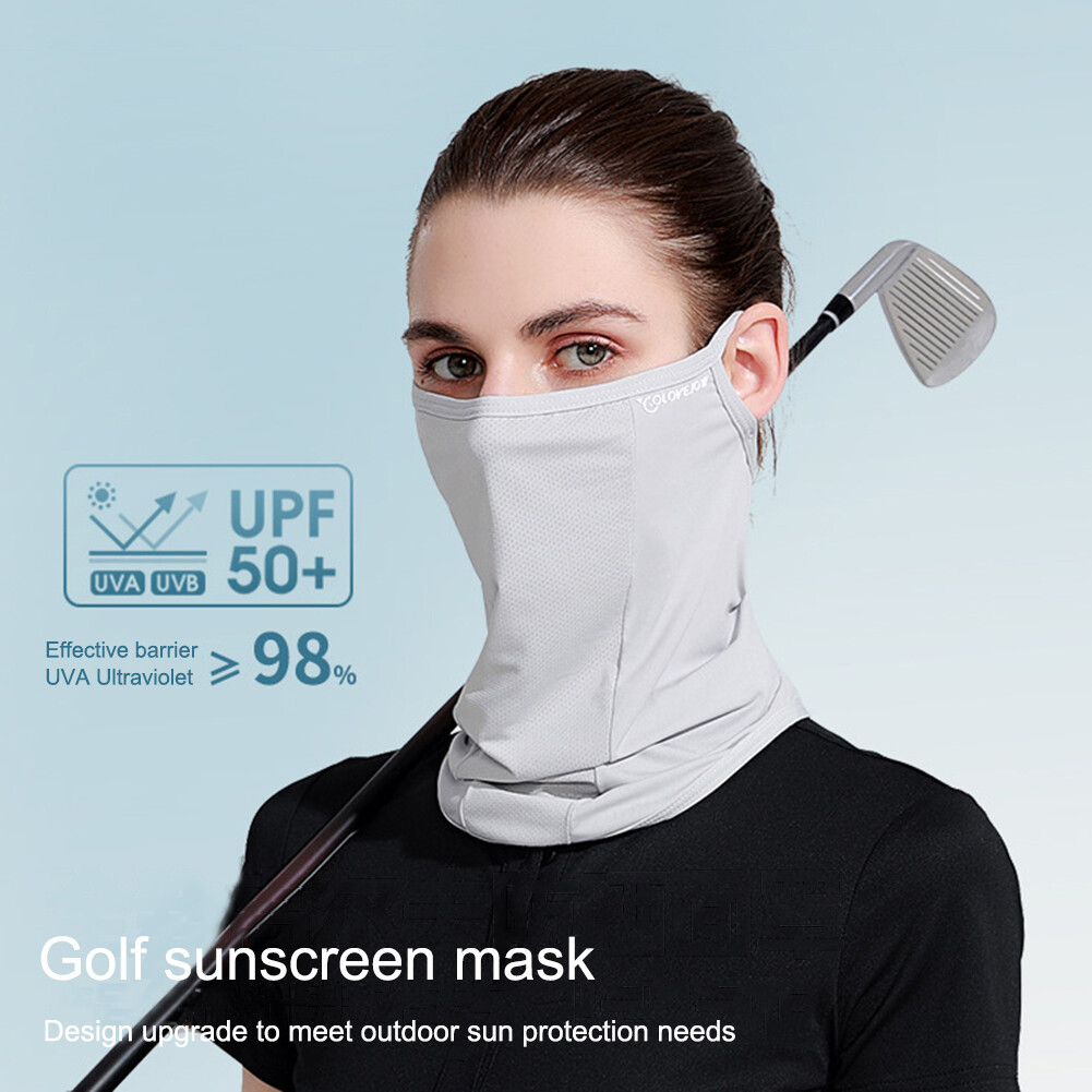 Unisex Face Mask Soft Ice Silk Sports Mask Scarf for Outdoor Golf ...