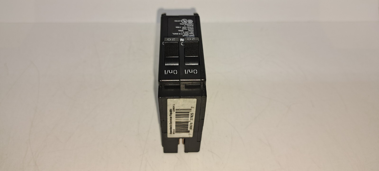 EATON CUTLER HAMMER BR2020 20 Amp 2 Pole Tandem Circuit Breaker ...