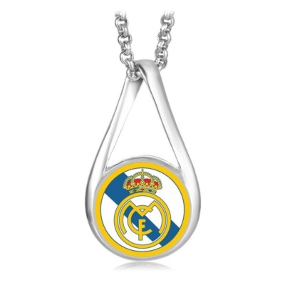 Real Madrid Soccer Womens Sterling Silver Link Chain Necklace With ...