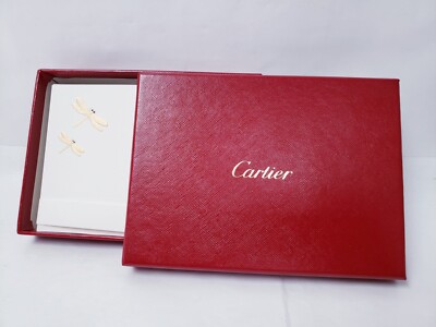 CARTIER Stationery Box Set Cards Envelopes 5 Cards 5 Envelopes | eBay