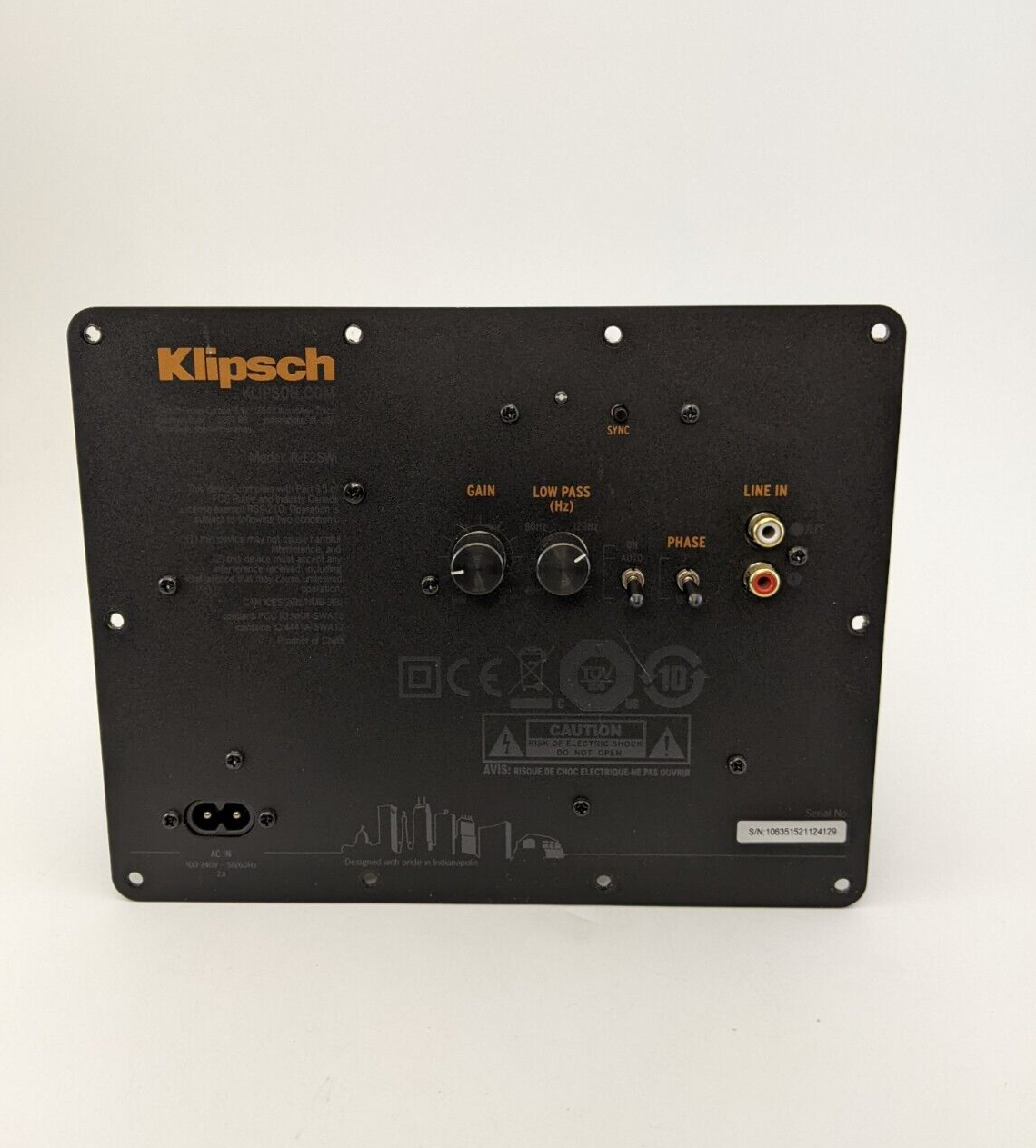 Replacement Klipsch R-12swi 400-Watt Max Powered Subwoofer Amp Replacement Only | eBay