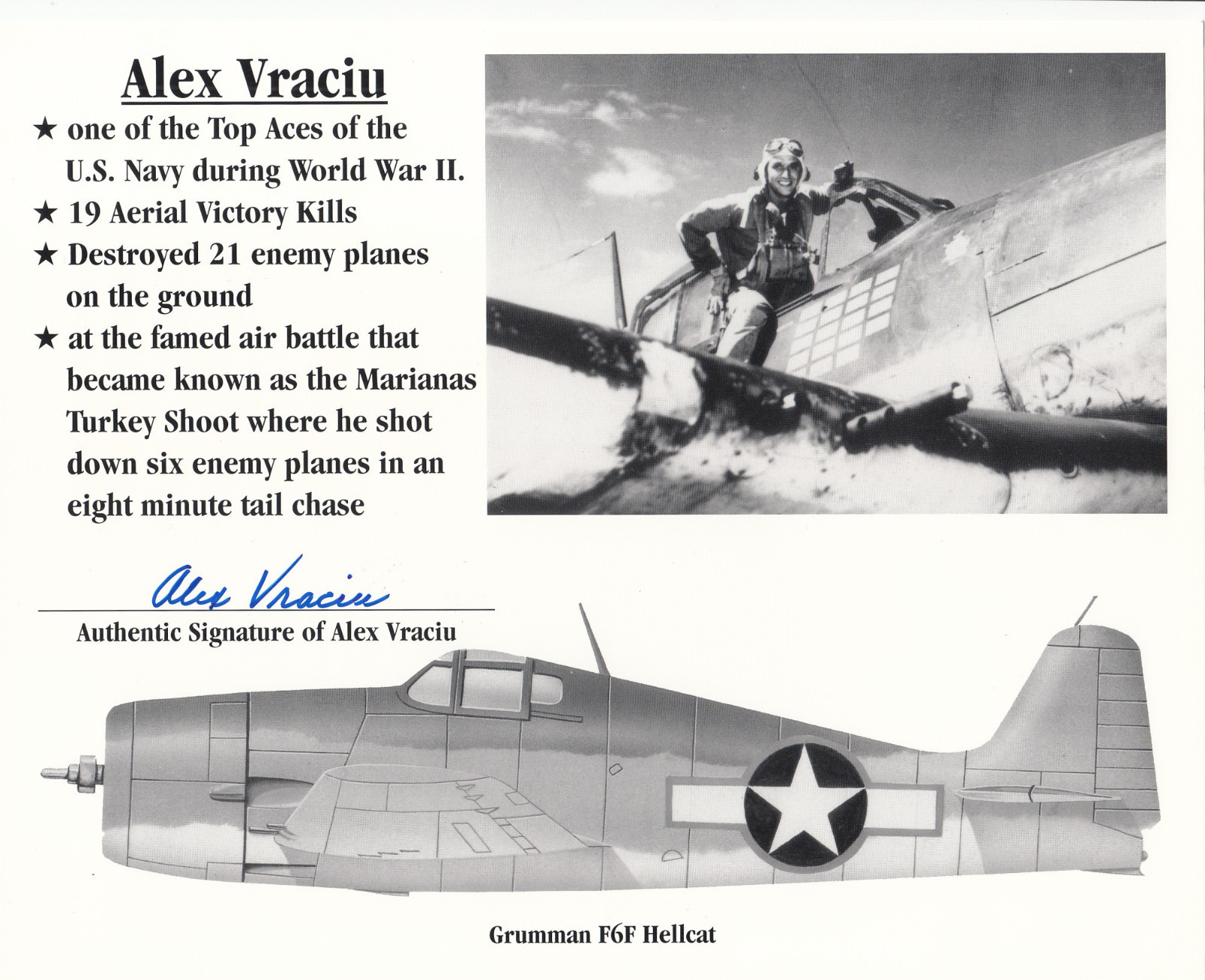 Commander Alex Vraciu WWII TRIPLE ACE 19 Vic, Turkey Shoot Pilot ...