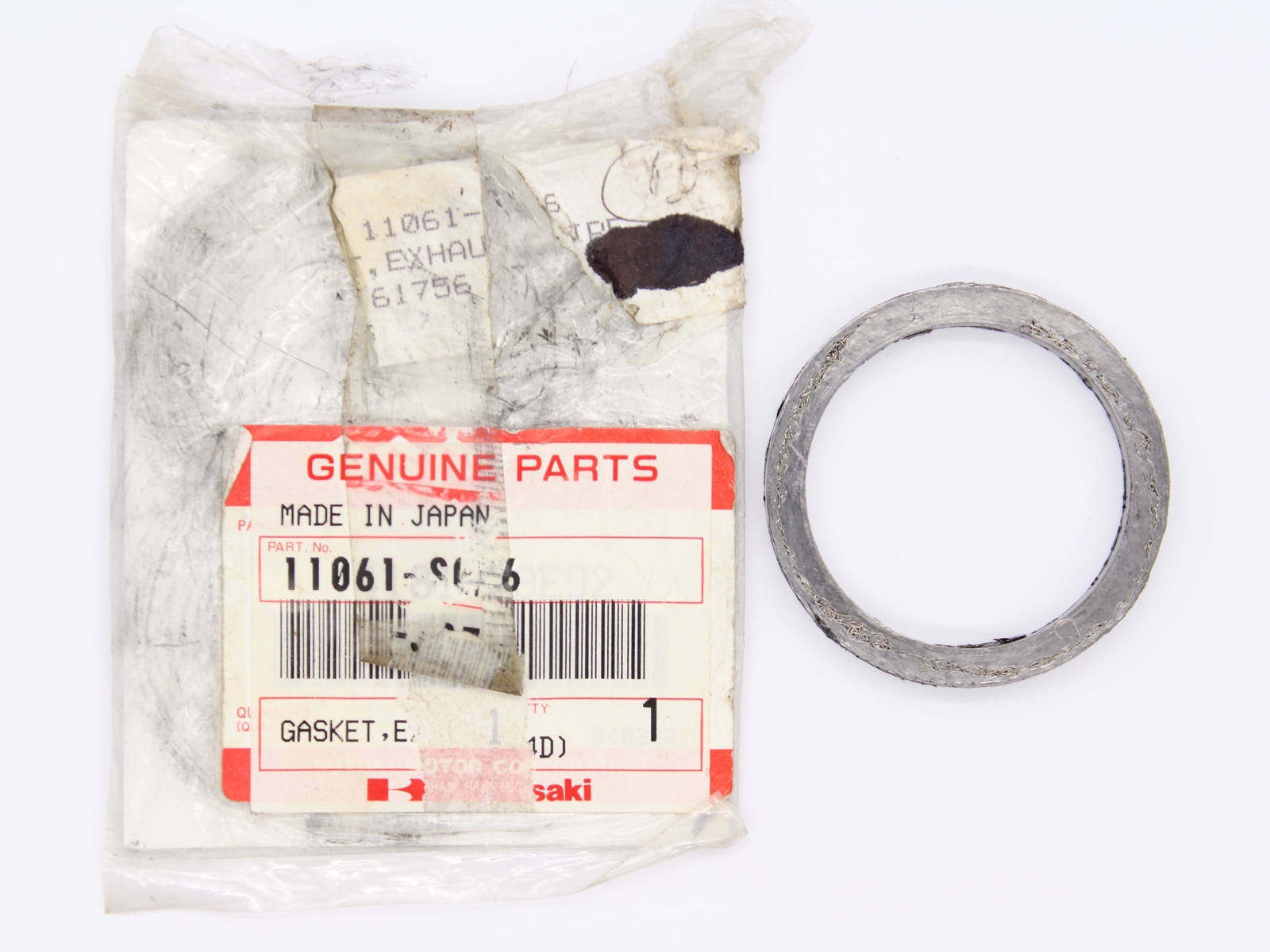 Kawasaki Exhaust Head Pipe Seal Gasket Part Number - 11061-S076 | eBay