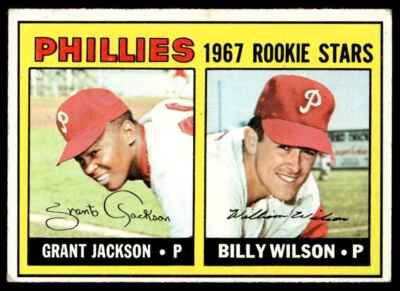 1967 Topps Phillies Rookie Stars Jackson/Wilson Philadelphia Phillies ...