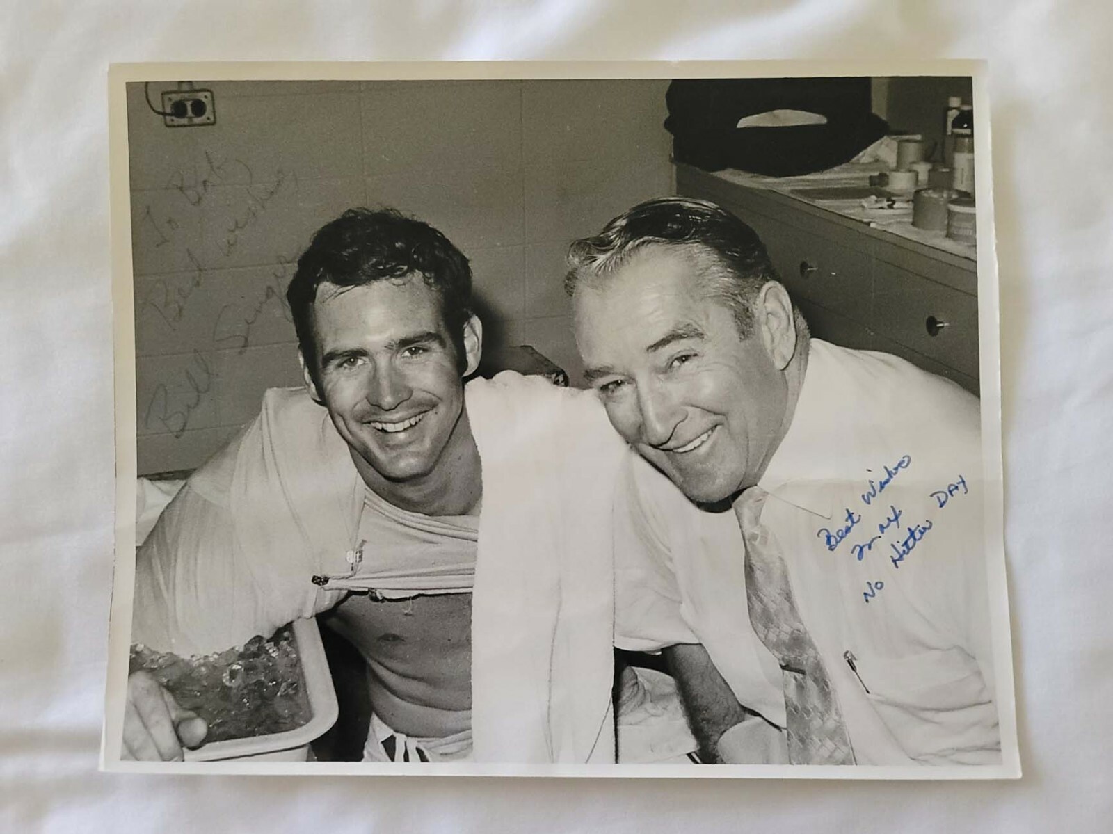 BILL SINGER AUTOGRAPHED NO-HITTER PHOTO | eBay