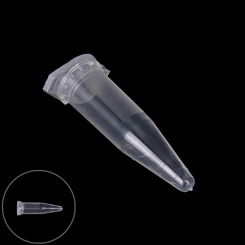 50x 1.5ml Lab Clear Micro Plastic Test Tube Centrifuge Vial Snap Cap ...