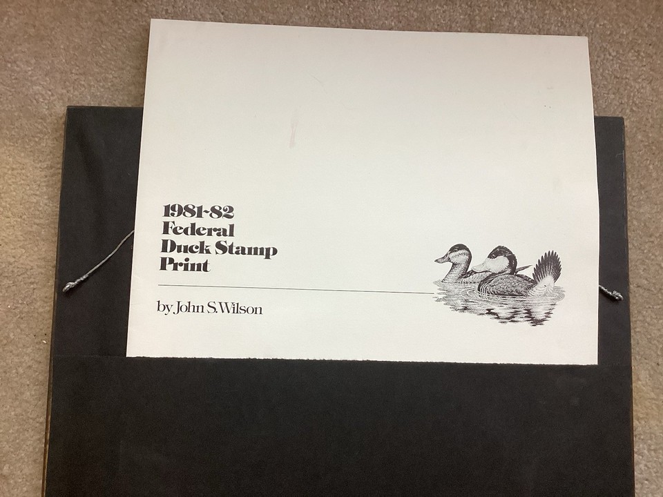 Framed Print 1981-82 Federal Duck Stamp “Ruddy Duck” By John S Wilson ...