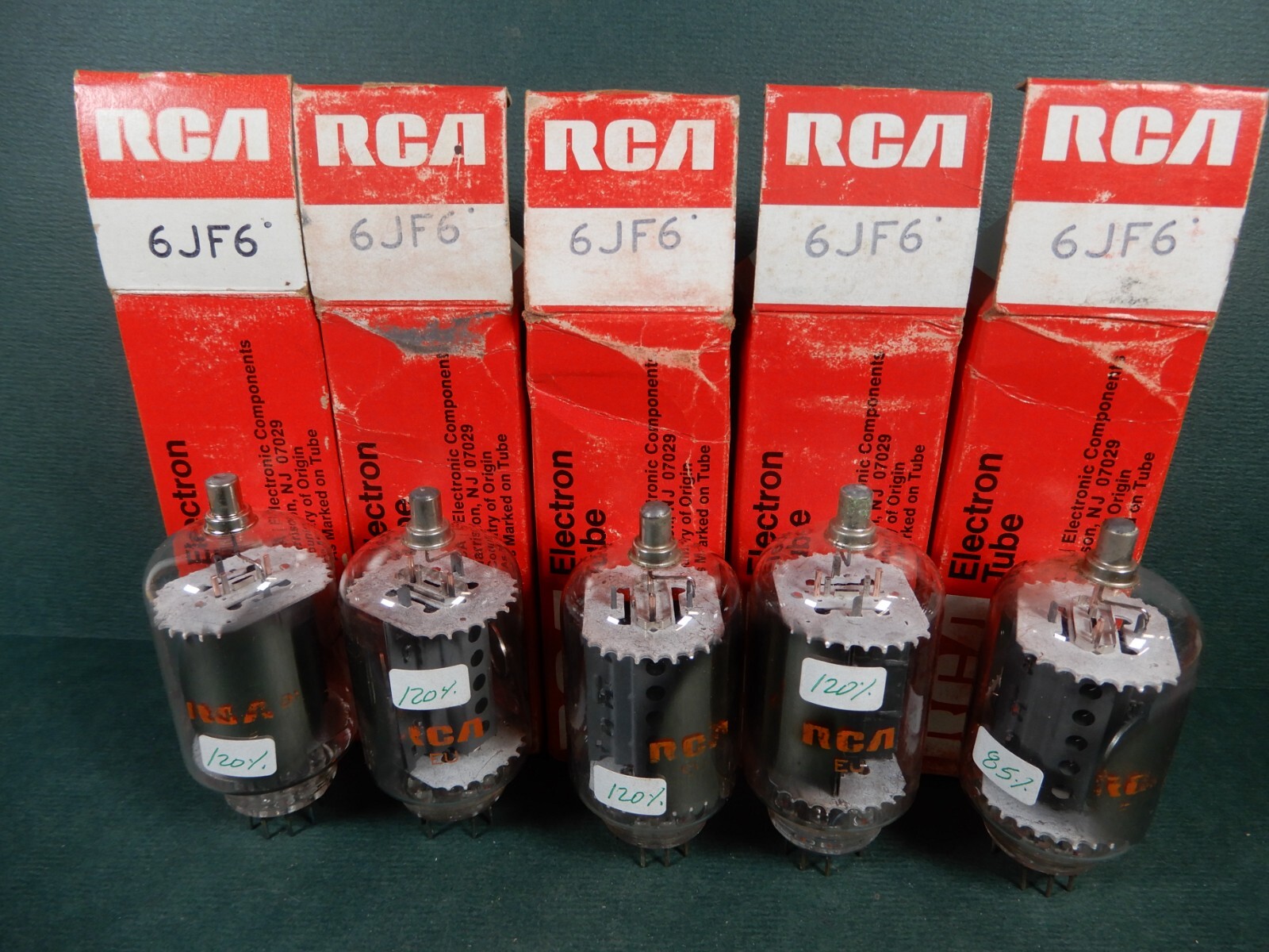 RCA Set Of Five 6JF6 Vacuum Tubes Tested Great On Our B&K 747 | eBay