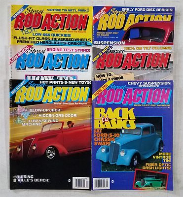 Street Rod Action Magazine 1991 Partial Year - 6 Issues - Hot Rods ...