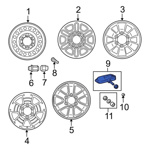 For Toyota Camry 2007-2011 Toyota 4260733012 Tire Valve Stem | eBay