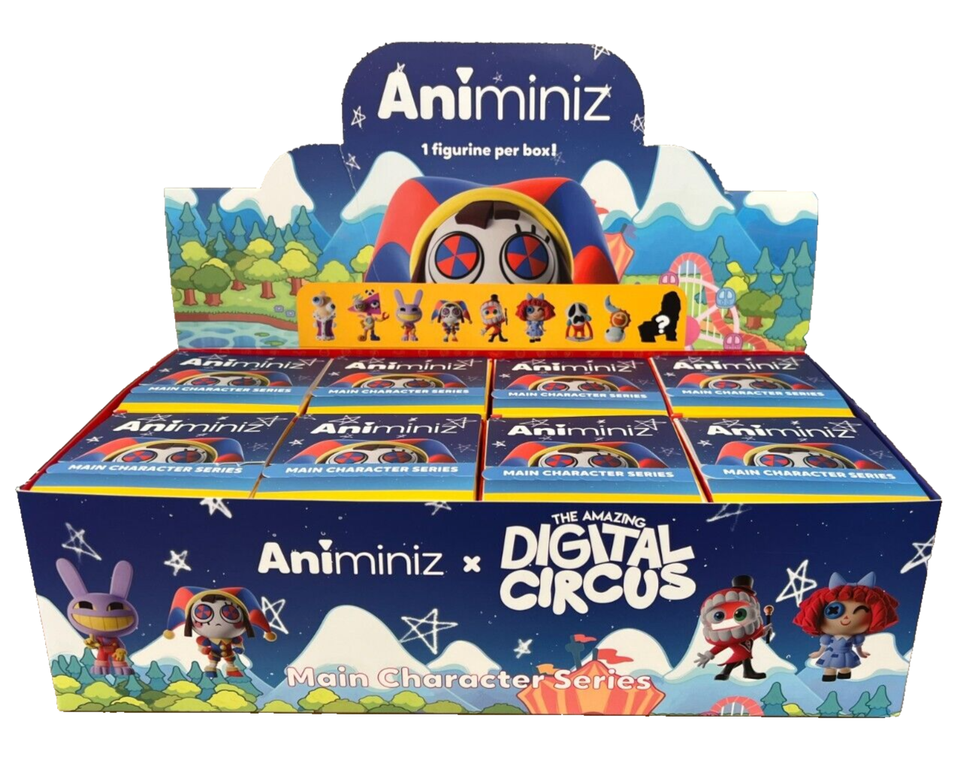 3x THE AMAZING DIGITAL CIRCUS ANIMINIZ FIGURE BLIND BOX AUTHENTIC ...