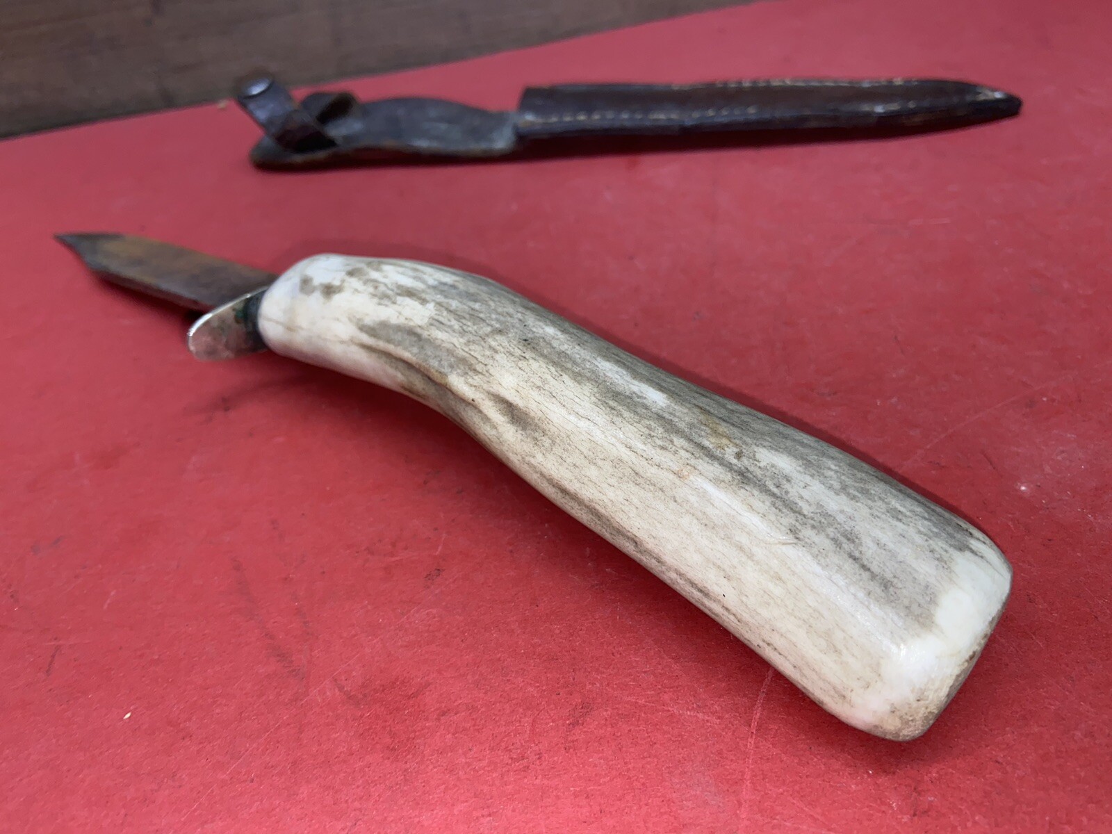 Vintage CHALLENGE CUTLERY SHEFFIELD ENGLAND Bowie hunting knife stag ...