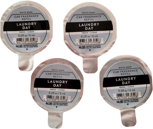 Bath and Body Works Laundry Day Car Disc Refills Pack of 4 711181219654 ...