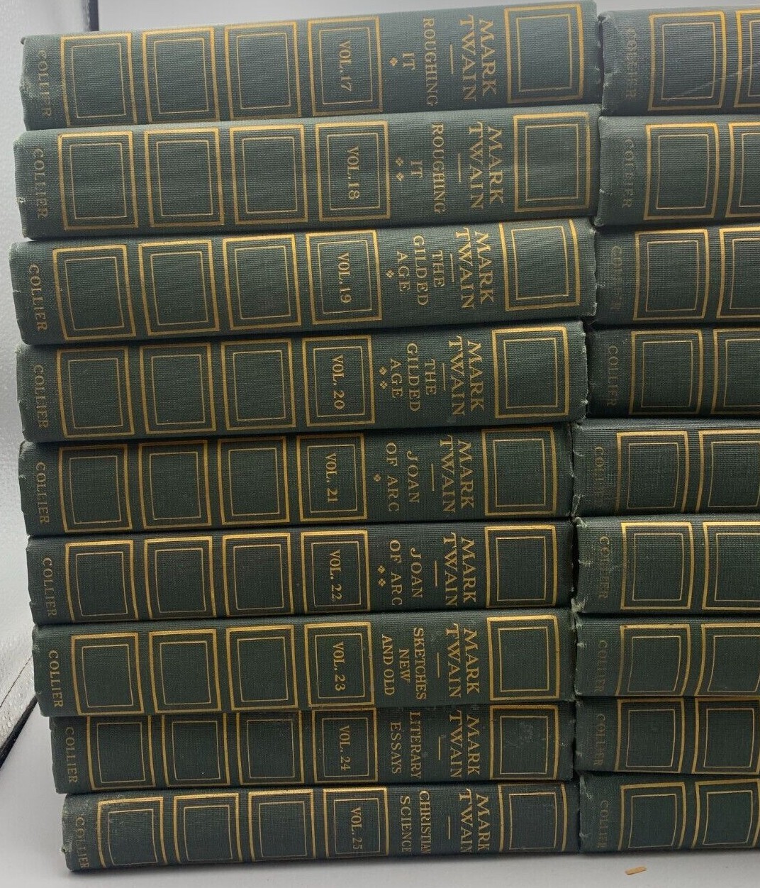 Collier Authorized Uniform Edition Works of Mark Twain 25 Vols. Complete Set | eBay