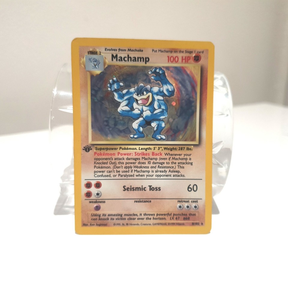 Machamp 1st Edition Holographic Pokemon Card PSA Unconfirmed Supreme ...