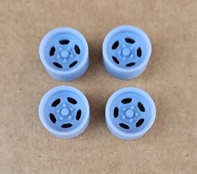 RESIN 3D PRINTED 1/25 BASSETT 5-SPOKE DIRT MODIFIED WHEELS RIMS SET ...