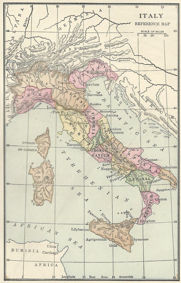 Map - ITALY REFERENCE MAP - Europe | eBay