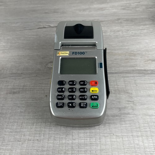 First Data FD100ti Gray Black Durable Fast Thermal Printer Credit Card ...