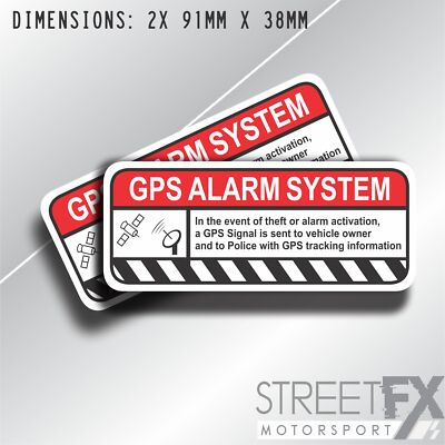 PAIR Protected by GPS Tracker Security Warning Sticker Decal for Toyota ...