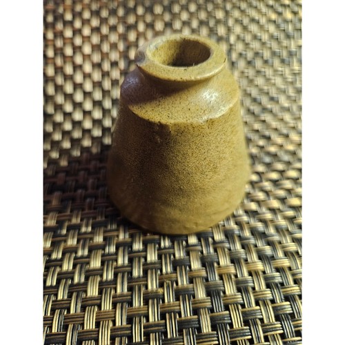 Vintage glazed clay ceramic ink well | eBay