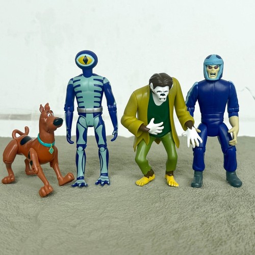 4PCS 5'' Scooby Doo Monster Wolfman Skeleton Phantom Racer Villains ...