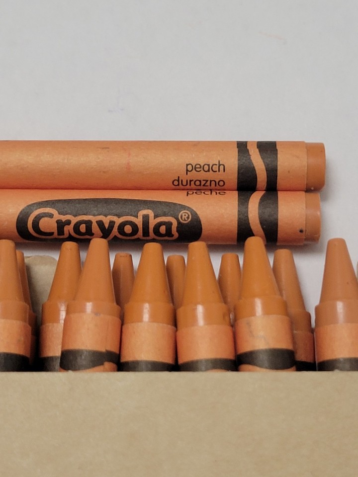32ct Crayola Crayons (Peach) Single Color Bulk Lot Wax Melting | eBay
