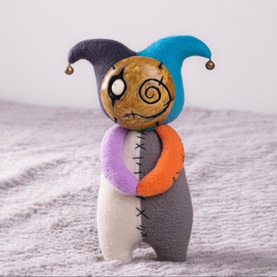 Jester plush toy, clown doll, Jester soft toy, Exclusive handcrafted ...