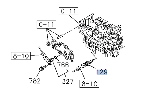 Water Temperature Sensor for ISUZU NPR NQR SumimotoSH350-5 4HE1 4HG1T ...