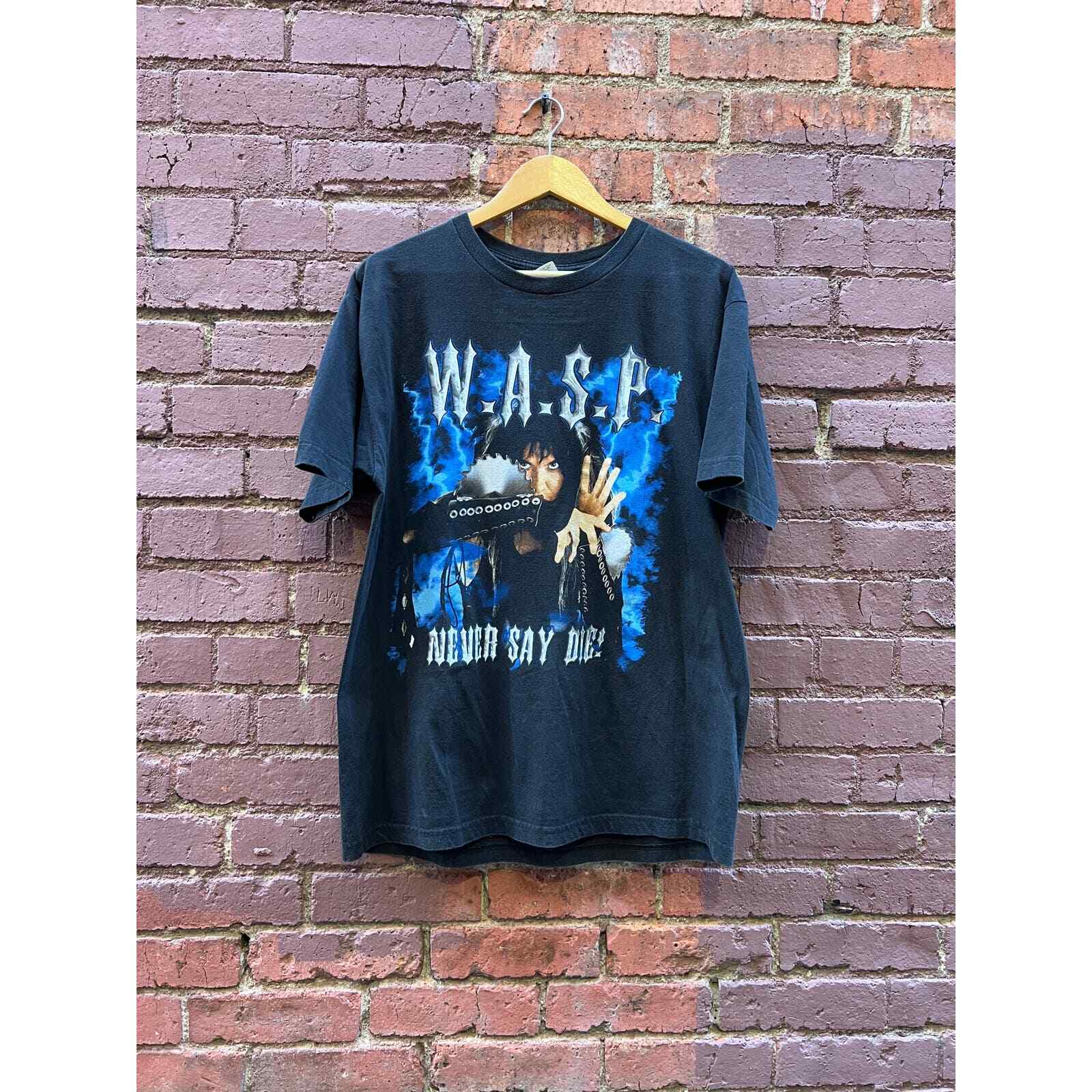 W.A.S.P. Nation Heavy Metal T-Shirt - sz L - World Domination Come back ...