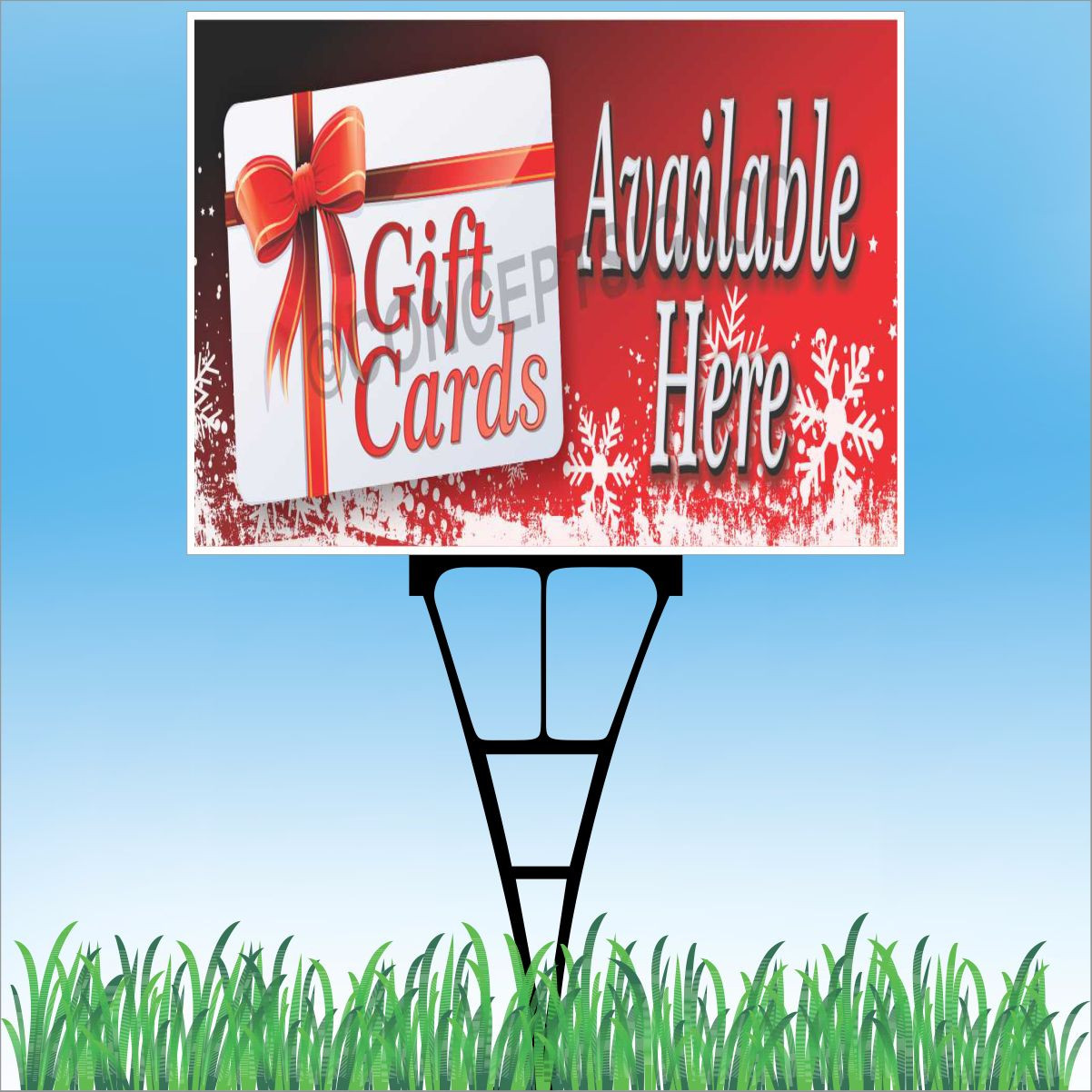 18"x24" GIFT CARDS AVAILABLE HERE Outdoor Yard Sign & Stake Lawn ...