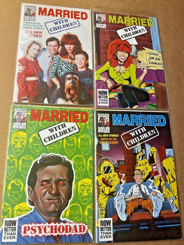 MARRIED WITH CHILDREN Comic book 4 book lot #1,2,3,5 Now Comics | eBay