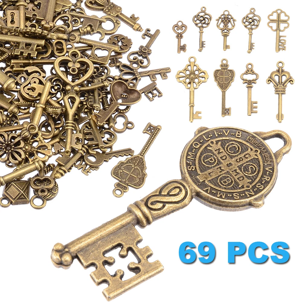 Ornate Skeleton Key Drawing