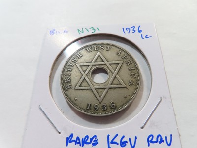 N131 British West Africa 1936 Penny RARE KEY DATE!!! | eBay