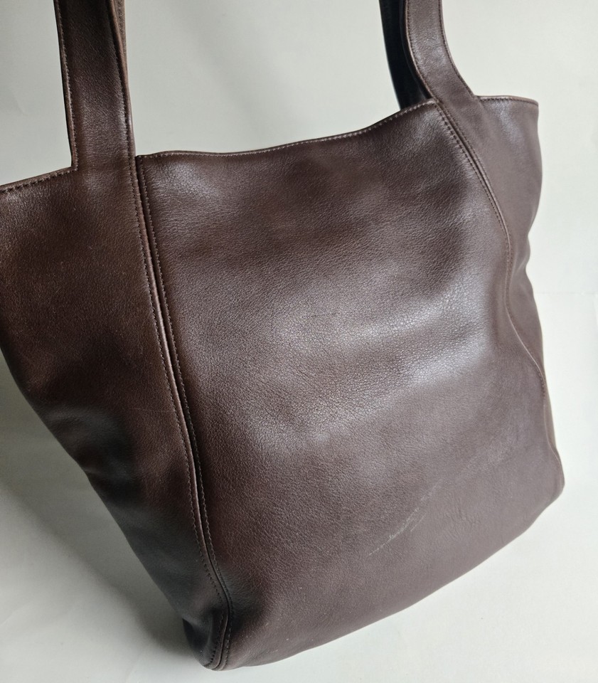 AUTHENTIC VINTAGE COACH #4181 WOMAN SHOULDER CHOCOLATE BROWN LEATHER ...