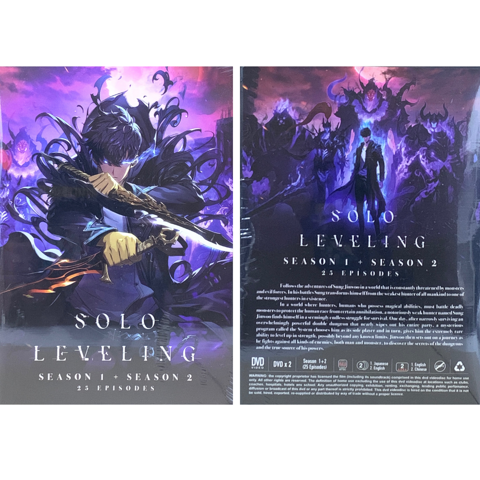 Solo Leveling DVD S1 + S2 (25 Episodes) Japanese Audio | English Sub | eBay