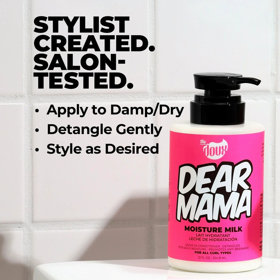 The Doux Dear Mama Moisture Milk 12 oz., Female, All Hair Types, Pump ...
