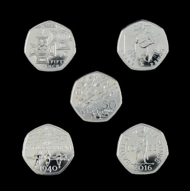 2019 50 Years of the 50p Set BUNC Fifty Pence Choose Your Coin Military ...